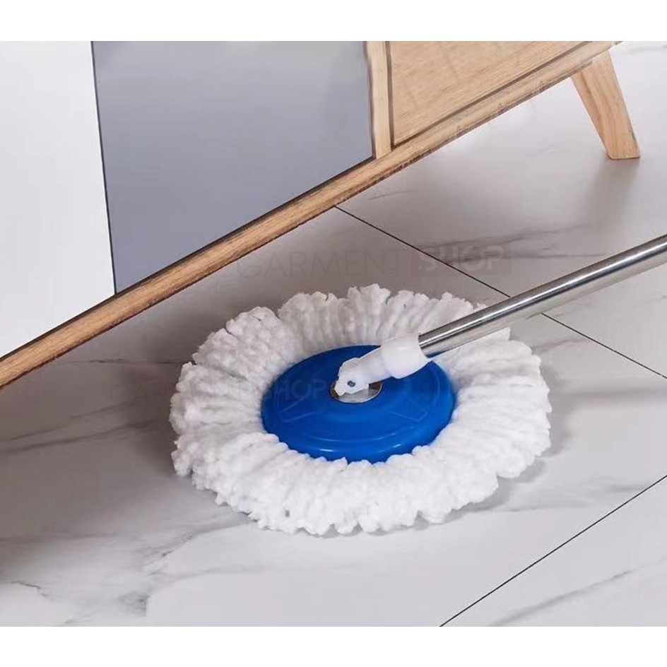 Jual Refill Kain Pel Spin Mop Putar Otomatis Pengepel Lantai Stainless ...