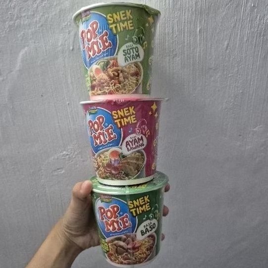 Jual Popmie Pop Mie Mini BASO / AYAM BAWANG / SOTO/ MI GORENG mie ...