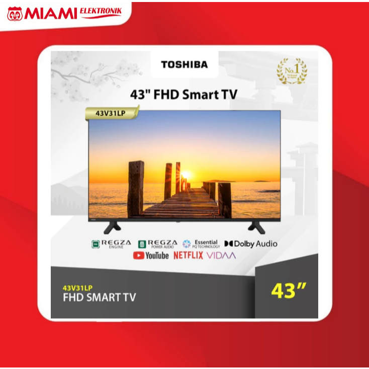 Jual Toshiba 43V31LP TV 43" HD Smart TV - WIFI Netflix Disney+ Youtube ...