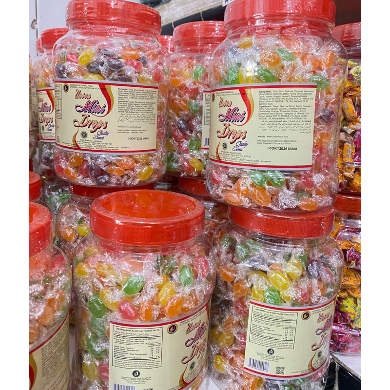 Jual Permen Mini Drops Toples Union Mini Drops 720gr | Shopee Indonesia