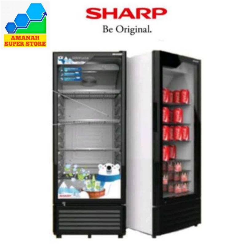 Jual SHOWCASE SHOW FASE LEMARI PENDINGIN MINUMAN SHARP 3 RAK 4 RAK SCH ...