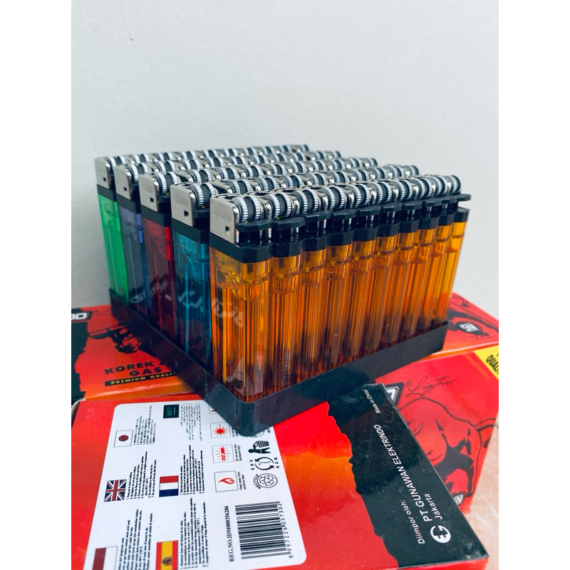 Jual Korek Gas bull-2000 ISI 50 + Dudukan (Mirip Tokai kualitas Terbaik ...