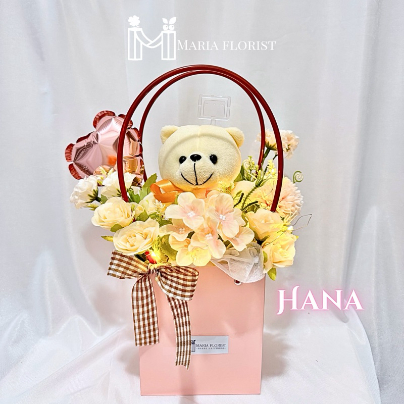 Jual KIRIM HARI INI - Bloom Box Flower Bag Bouquet LED- Buket Bunga ...