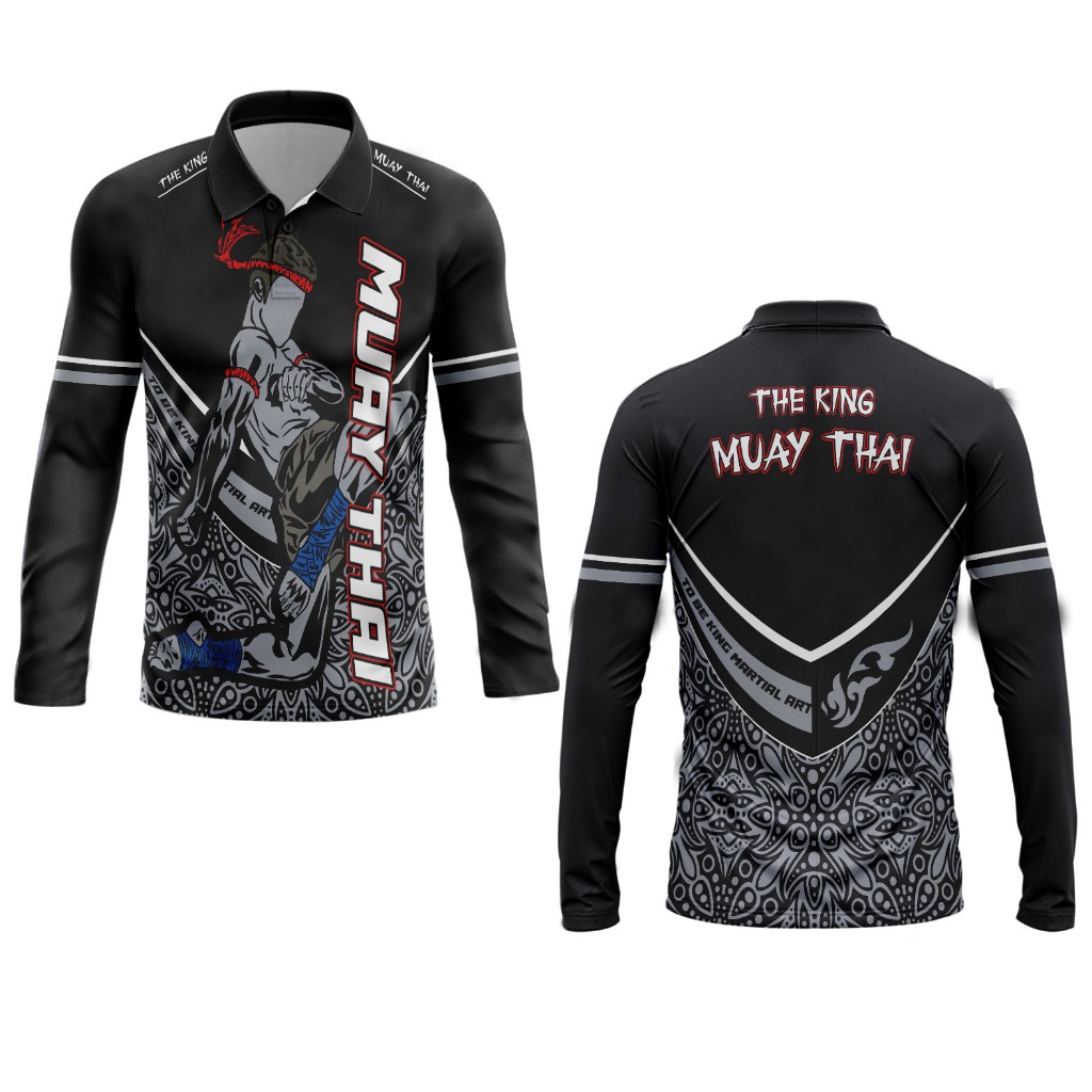 Jual Baju Model MUAY THAI 02/Hitam / Fullprinting premium bisa custom ...