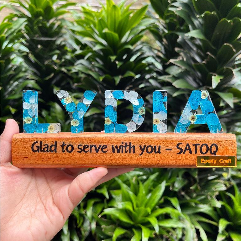 Jual EPOXY.CRAFT Lampu Tidur Custom Nama Resin Kado Ulang Tahun ...