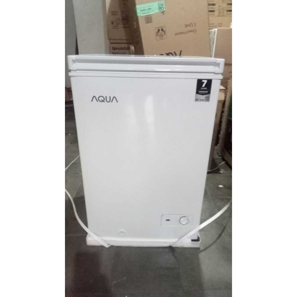 Jual Chest Freezer Aqua Sanyo 100 Liter AQF 120 FB | Shopee Indonesia