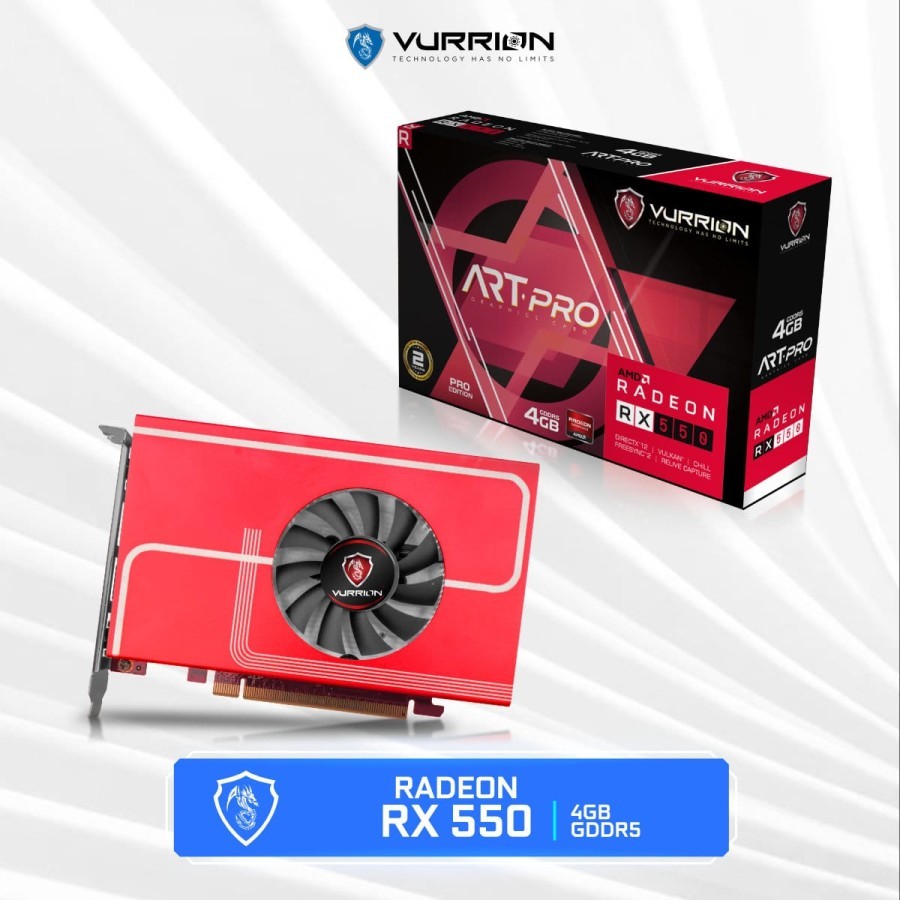 Jual VGA VURRION RX 550 4GB GDDR5 128Bit GAMING VGA ORI | Shopee Indonesia