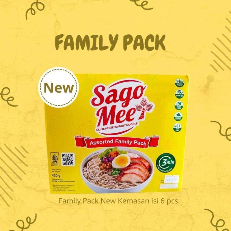 Jual SAGO MEE FAMILY PACK ISI 6 PACK MIX RASA SAGOMEE NEW | Shopee ...