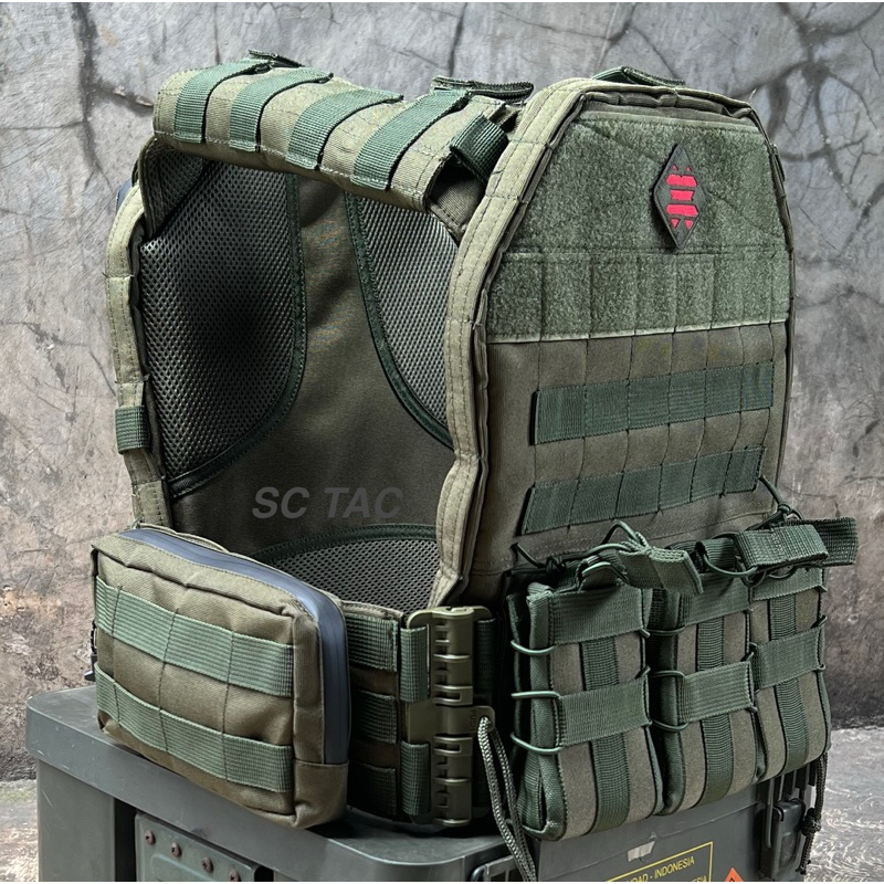 Jual Body Vest Dublikat Black Mamba Hijau/Body Vest Tactical Hijau ...