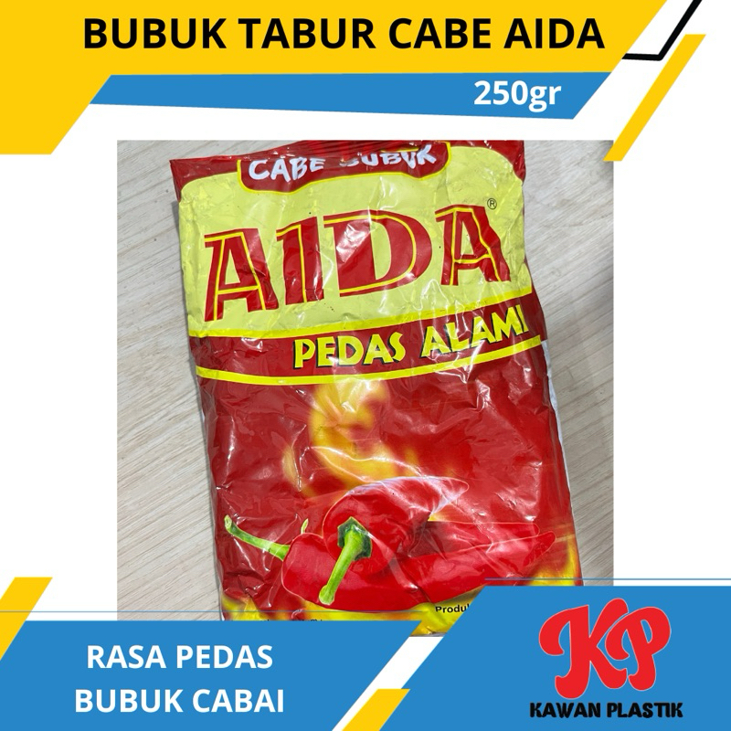 Jual BUBUK CABE AIDA 250gr BUBUK PEDAS TABUR | Shopee Indonesia
