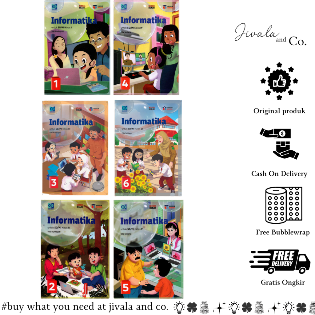 Jual GRAFINDO SD - Informatika Kelas 1,2,3,4,5,6 Kurikulum Merdeka | Shopee Indonesia