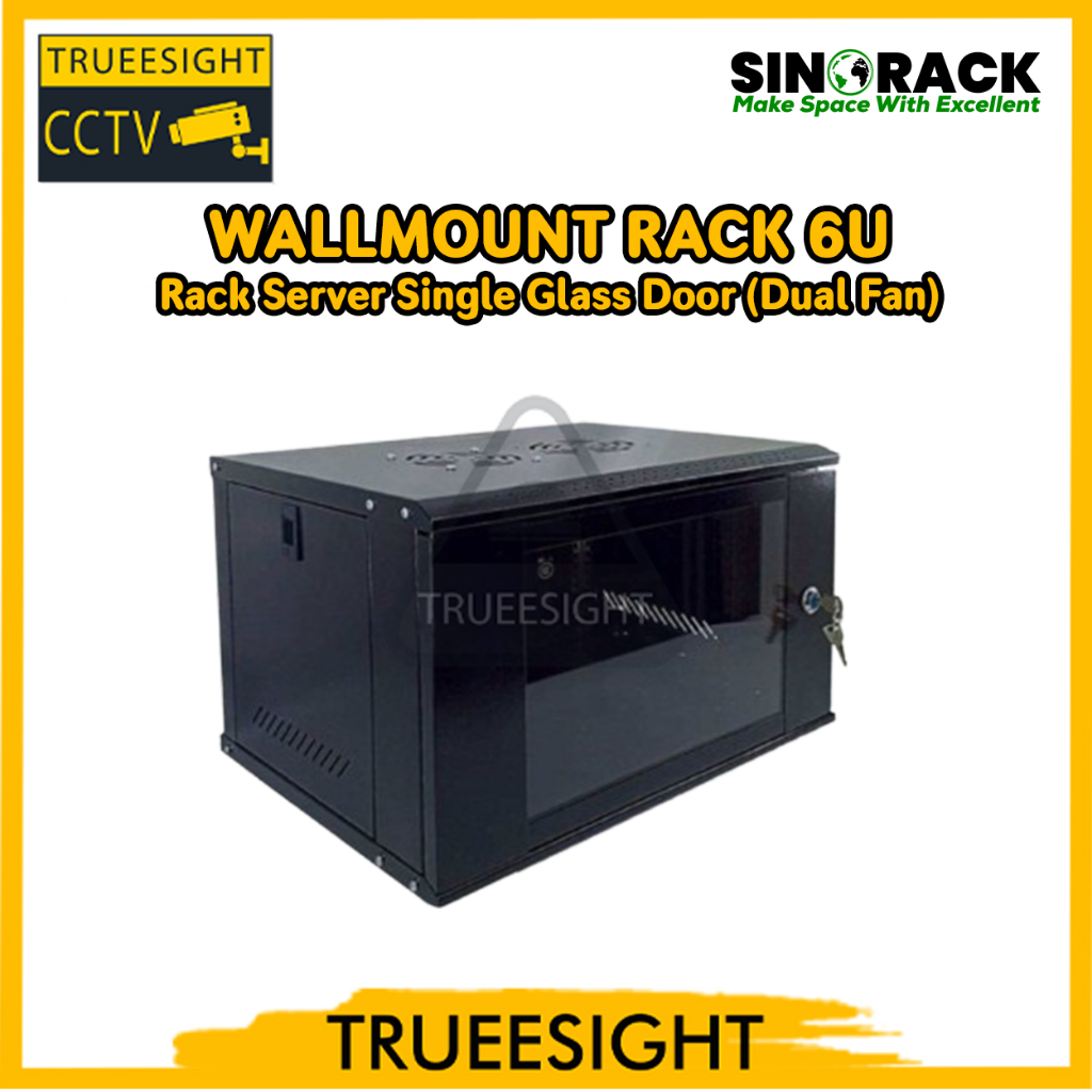 Jual SINORACK Wallmount Rak Server 6U (Dual Fan) | Shopee Indonesia