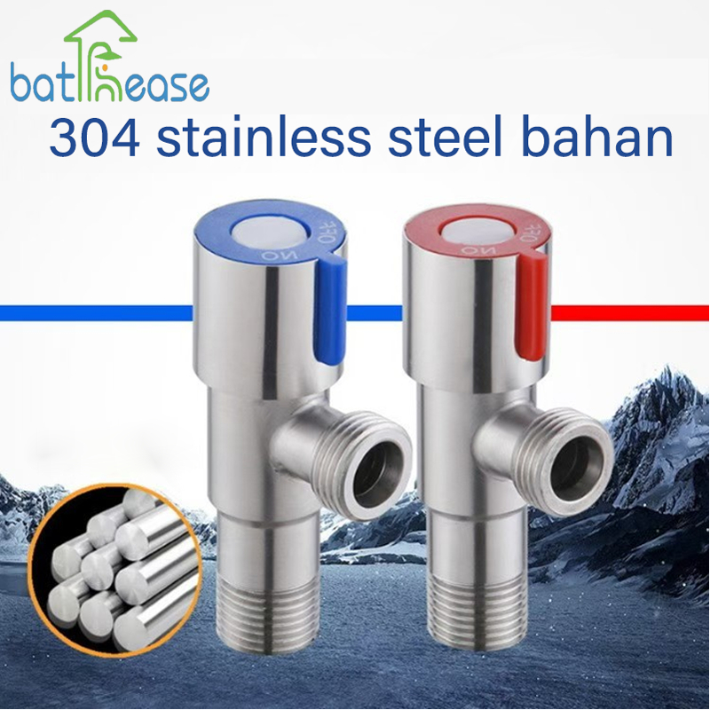 Jual Stop kran toilet stainless sus 304 stop kran single ukuran 1/2 ...