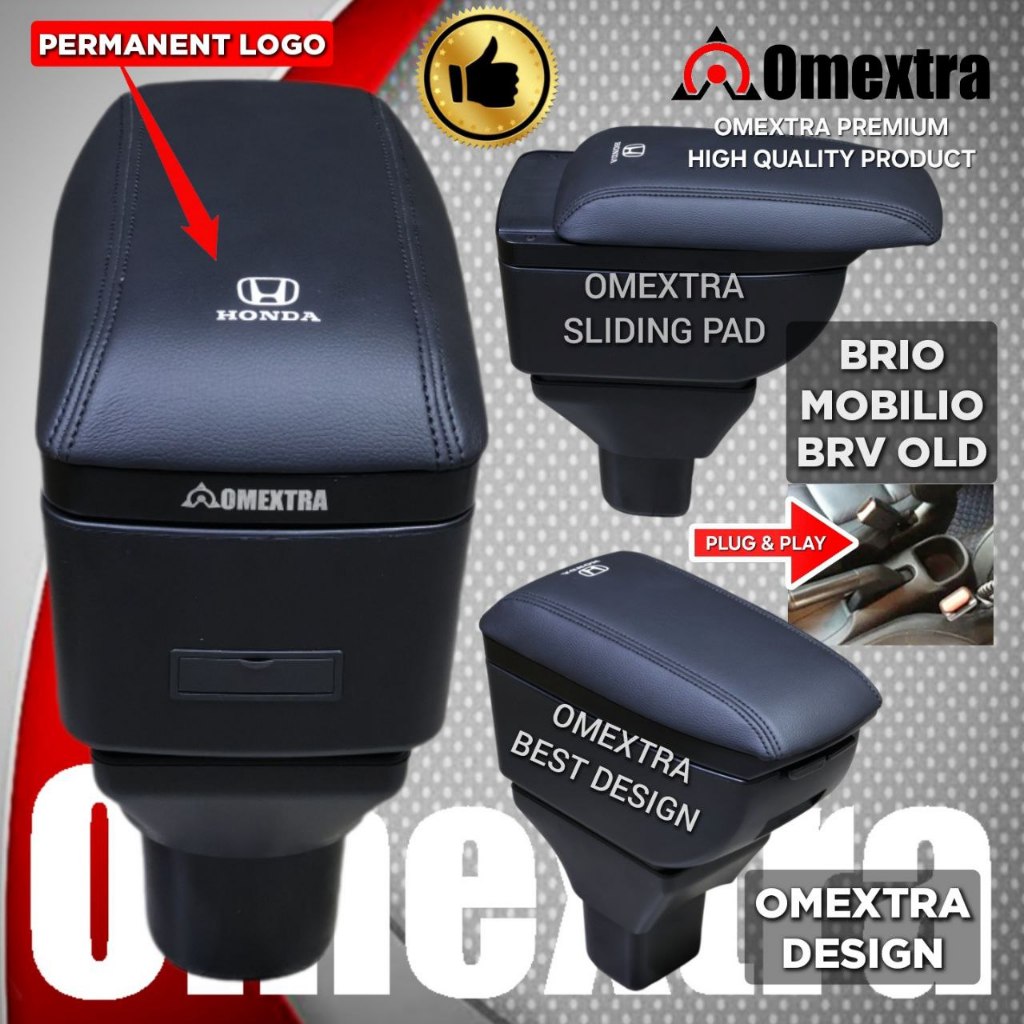 Jual Omextra Design Armrest Brio BRV Mobilio Console Box Brio Armrest Box design TERBARU ...