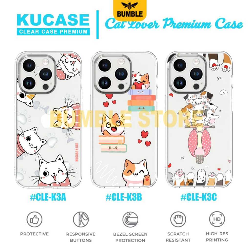 Jual Bumble - Case Gambar CLE-K3 Clear Case Motif Cat Lover Premium ...