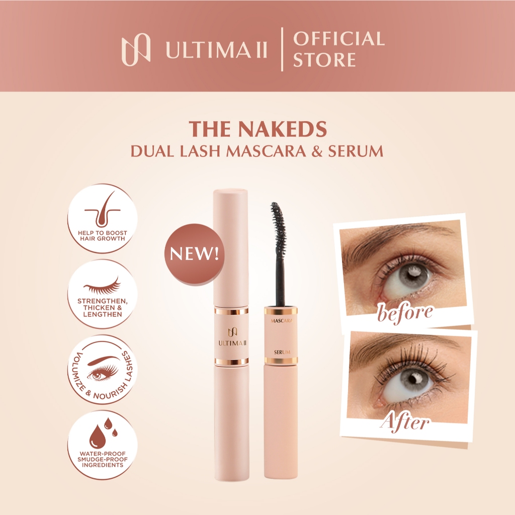 Jual ULTIMA II The Nakeds Dual Lash Mascara & Serum | Shopee Indonesia