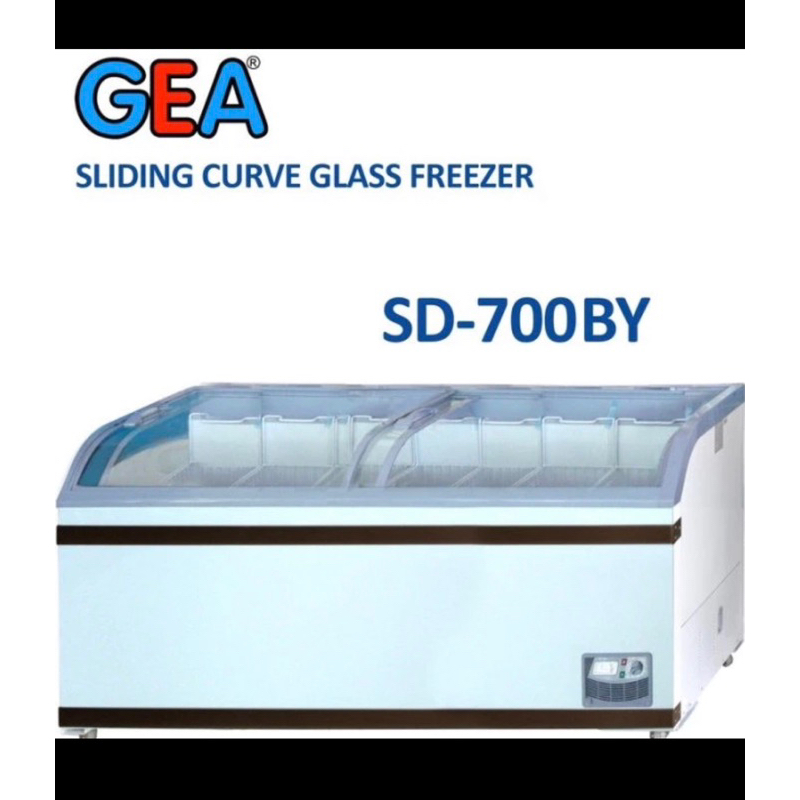 Jual GEA FREEZER SLIDING CURVE GLASS SD-700BY / SD 700 BY 700 LITER ...