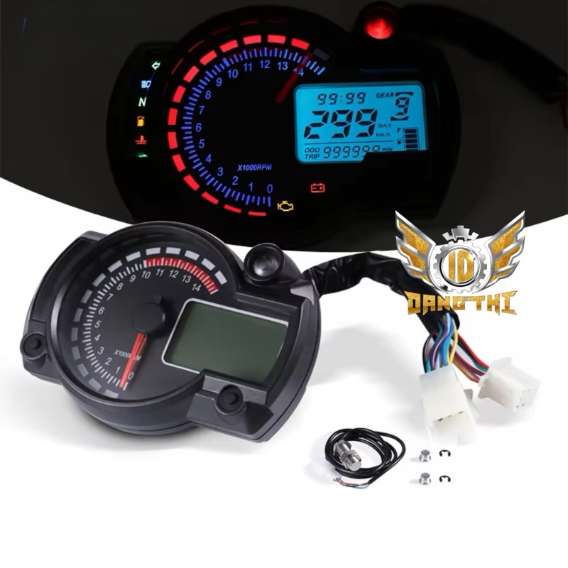 Jual Spidometer Rpm Digital Model Koso RX2N Spido Takometer Speedometer Universal | Shopee Indonesia