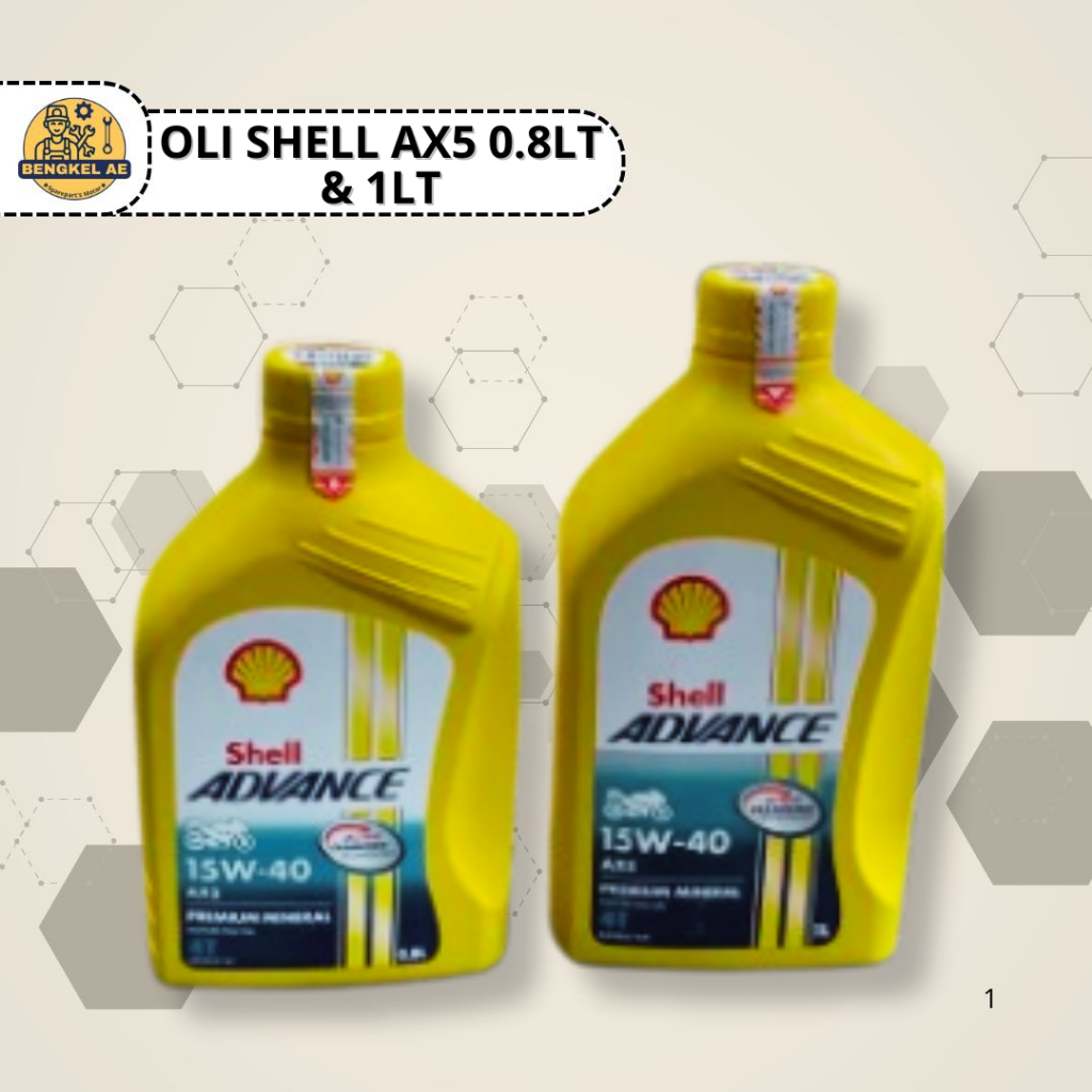 Jual Oli Shell Advance AX5 Isi 0.8L 1L // Oli Motor High Technology ...