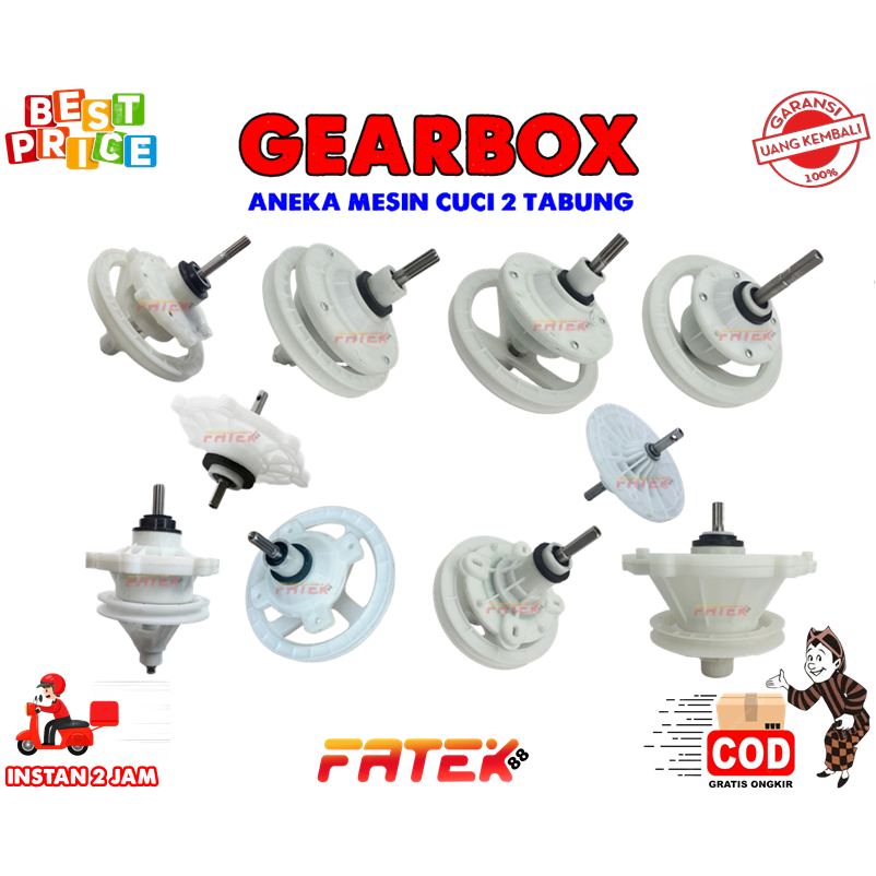 Jual ANEKA GEARBOX MESIN CUCI 2 TABUNG UMUM UNIVERSAL | GEAR BOX ...