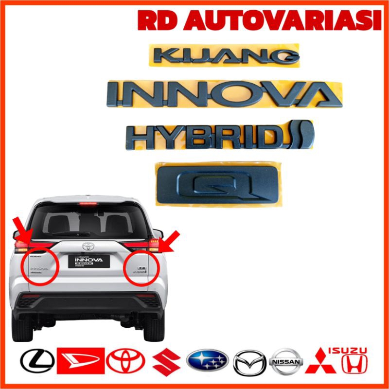 Jual Emblem Innova Zenix Original Toyota / Emblem Logo Tulisan Innova ...