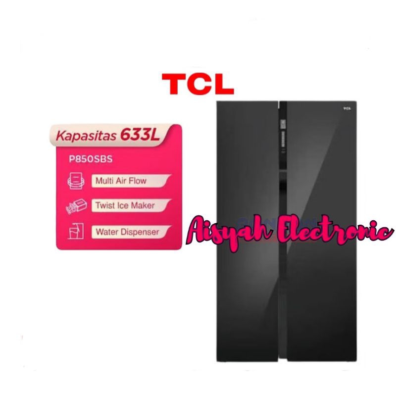 Jual KULKAS TCL SIDE BY SIDE INVERTER P850SBS GARANSI RESMI | Shopee ...