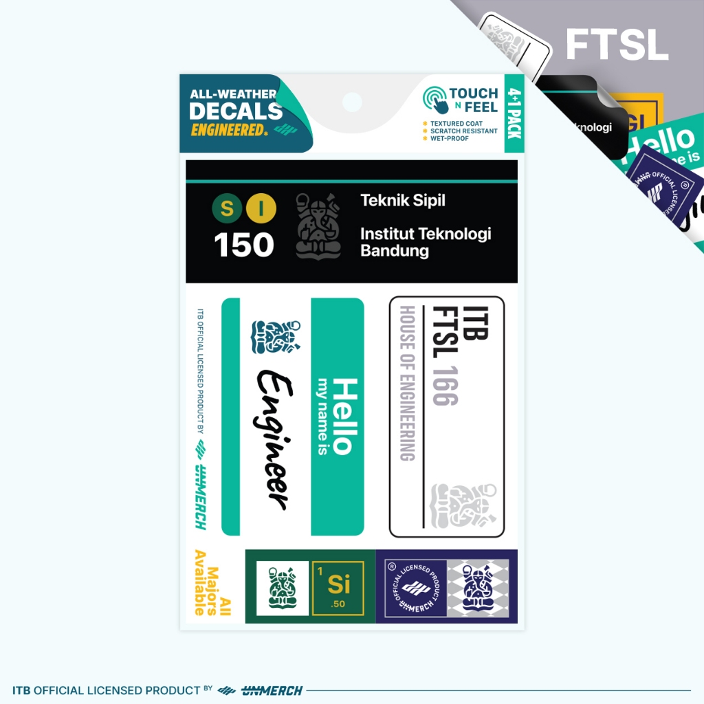 Jual Fakultas Teknik Sipil dan Lingkungan - Decal Sticker ITB Official ...