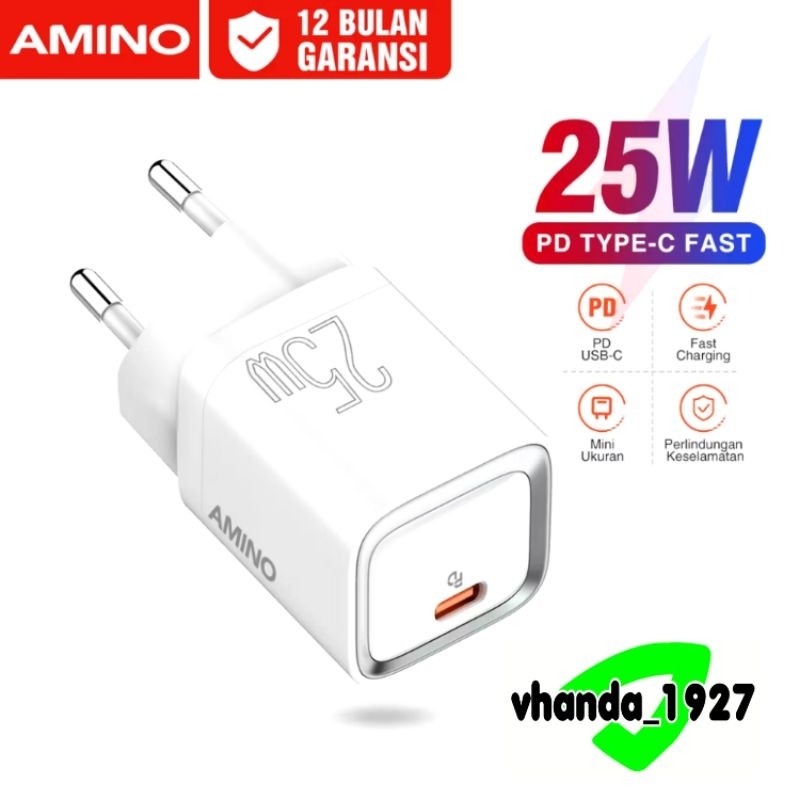 Jual Power Adapter/ Kepala Charger Amino PD 25W dan PD 30W. | Shopee ...