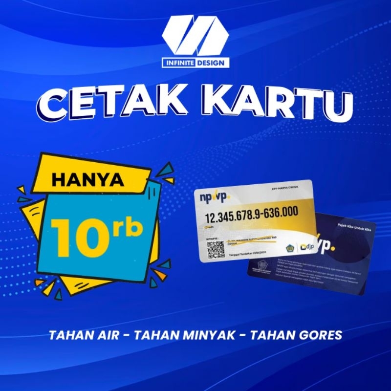 Jual Cetak Kartu NPWP TERMURAH | Shopee Indonesia