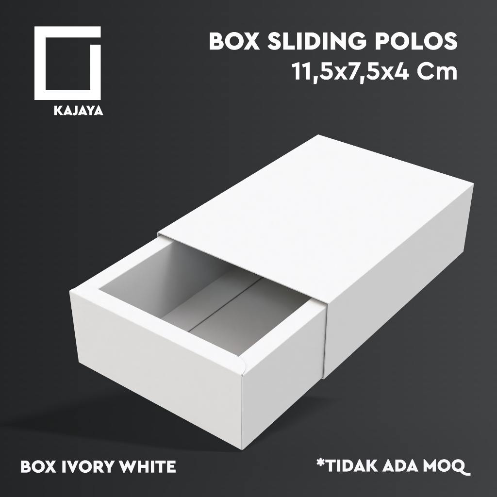 Jual Box Sliding Polos 11,5x7,5x4 cm Parfum 30 ml 50 ml Kemasan Gift ...