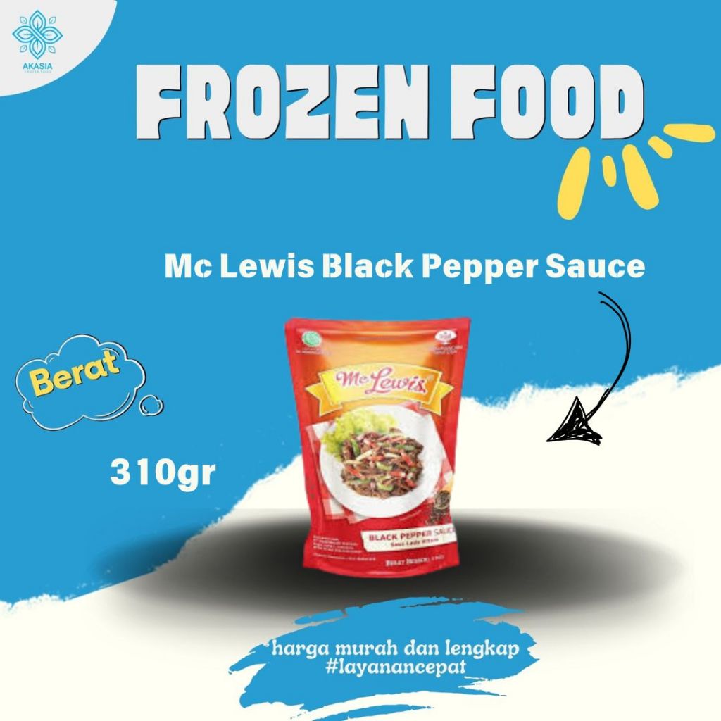 Jual Mc Lewis Black Pepper Sauce 310gr | Shopee Indonesia
