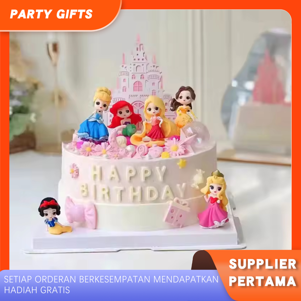 Jual PARTYGIFTS Cake Topper Motif Princes Snow White Topper Kue ...