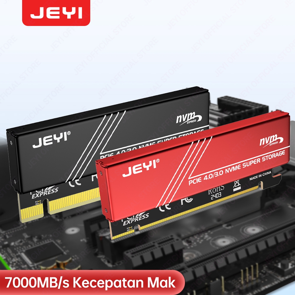 Jual JEYI M.2 NVME ke PCIE 4.0 X16 Adapter, Kartu Ekspansi PCIe x16 Gen4 dengan Case Heatsink ...