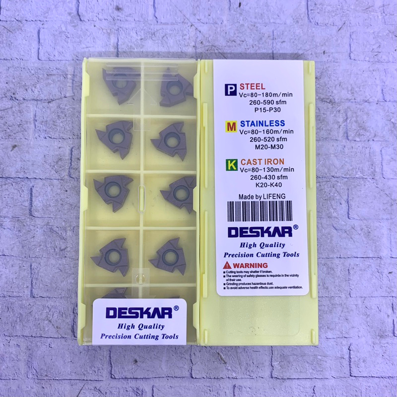 Jual Insert ulir luar MMT 16 ER AG55 Deskar baru MMT16 ER insert ulir ...