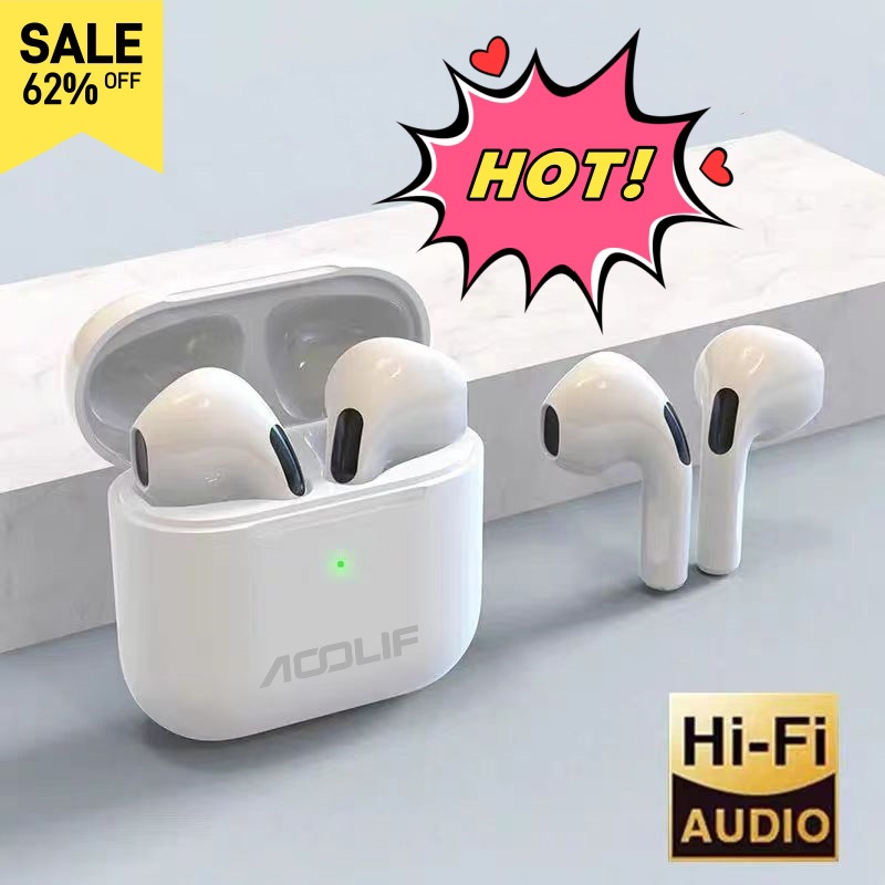 Jual COD TWS Pro 4 Headset Bluetooth Bass Olahraga Tahan Air Wireless Earphone Bluetooth Pro5 ...