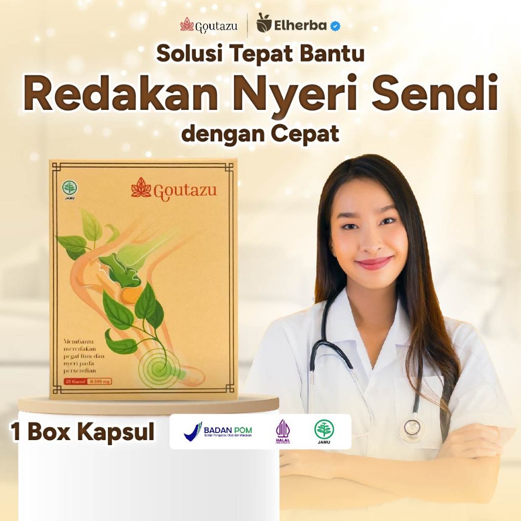 Jual Goutazu Suplemen Herbal Obat Kapsul Asam Urat Nyeri Sendi Rematik Kesemutan 500 mg | Shopee ...