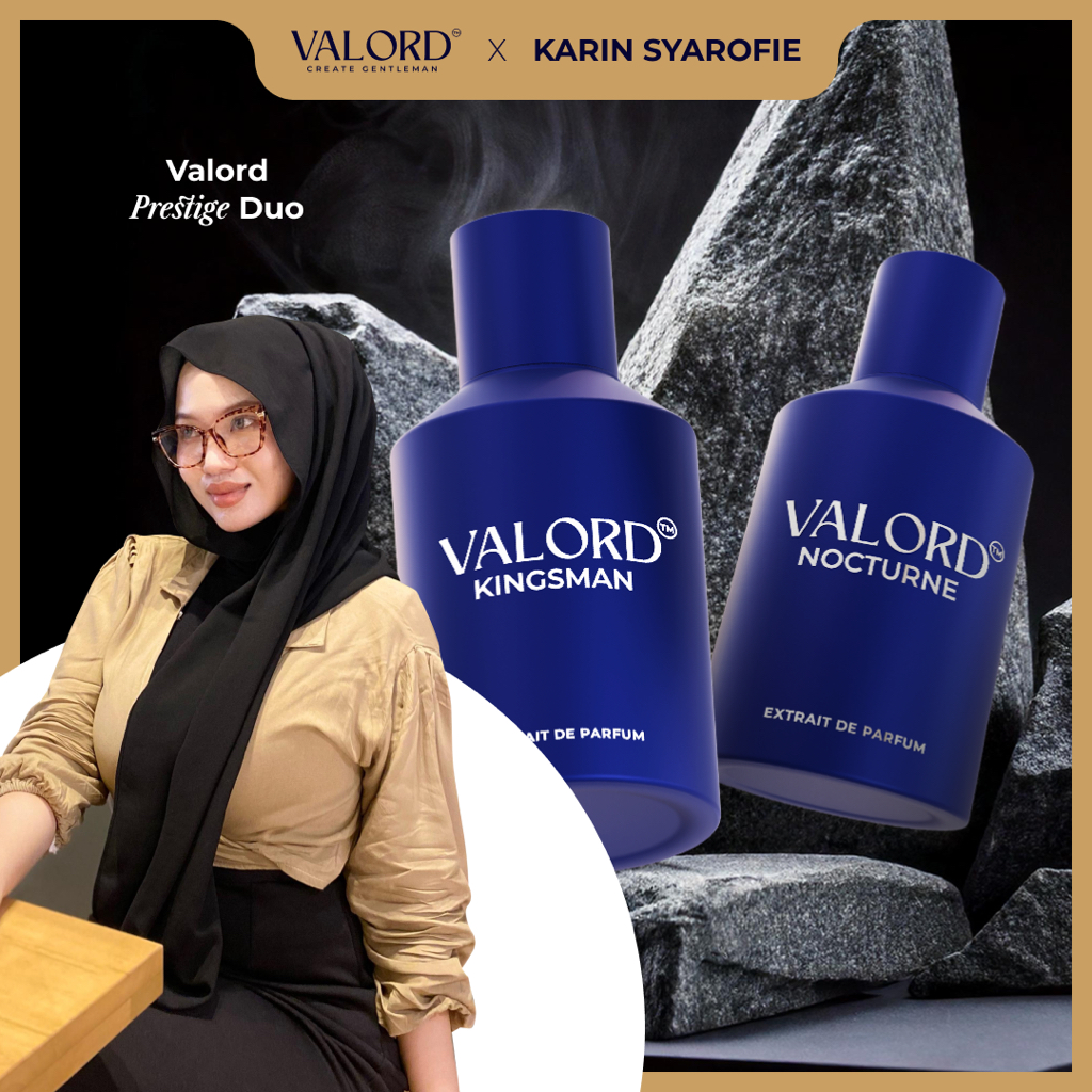 Jual Valord Prestige Duo X Karin Syarofie 2 In 1 Bundle Perfume Pria | Shopee Indonesia