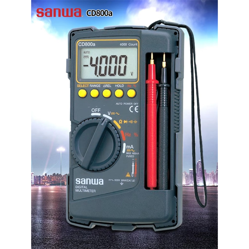 Jual SANWA Digital Multimeter Multitester All In One CD800a | Shopee ...