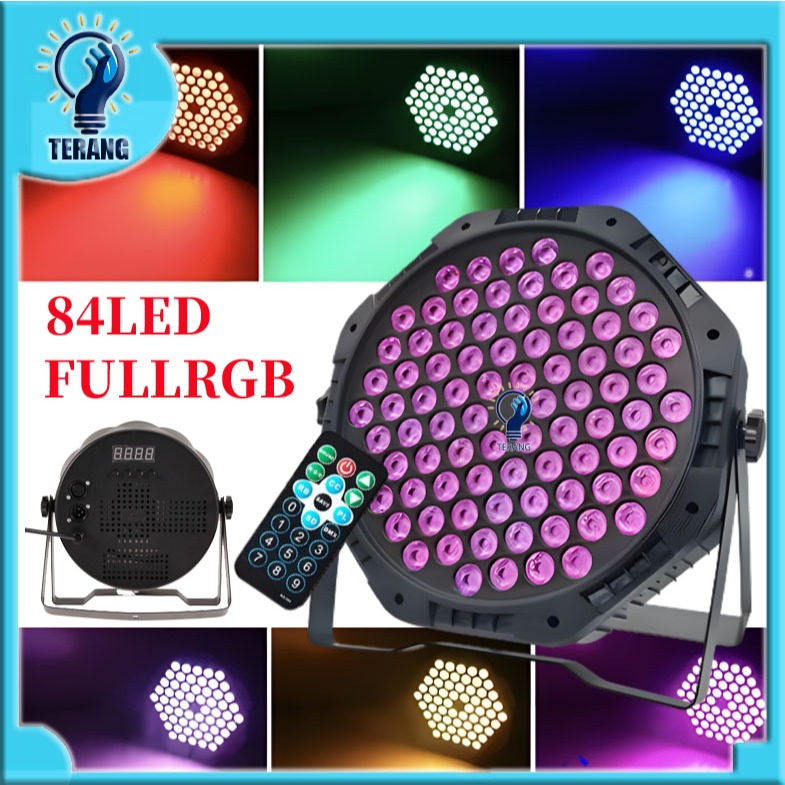 Jual LAMPU SOROT PANGGUNG DISCO PAR LED 84 LAMPU / par light 84watt ...