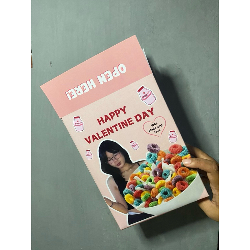 Jual Cereal box valentine custom | Shopee Indonesia