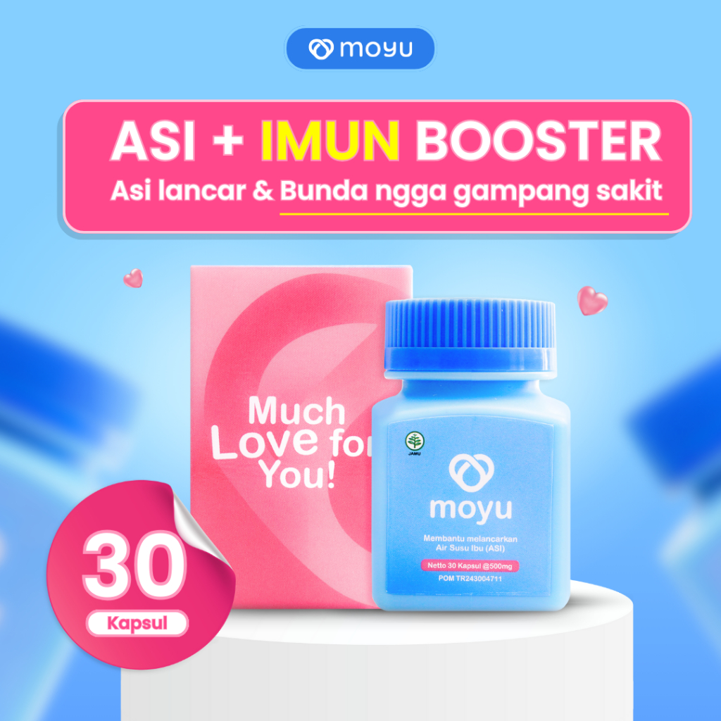 Jual Asi Booster Moyu Suplemen Pelancar Peningkat Asi Ibu Menyusui ...