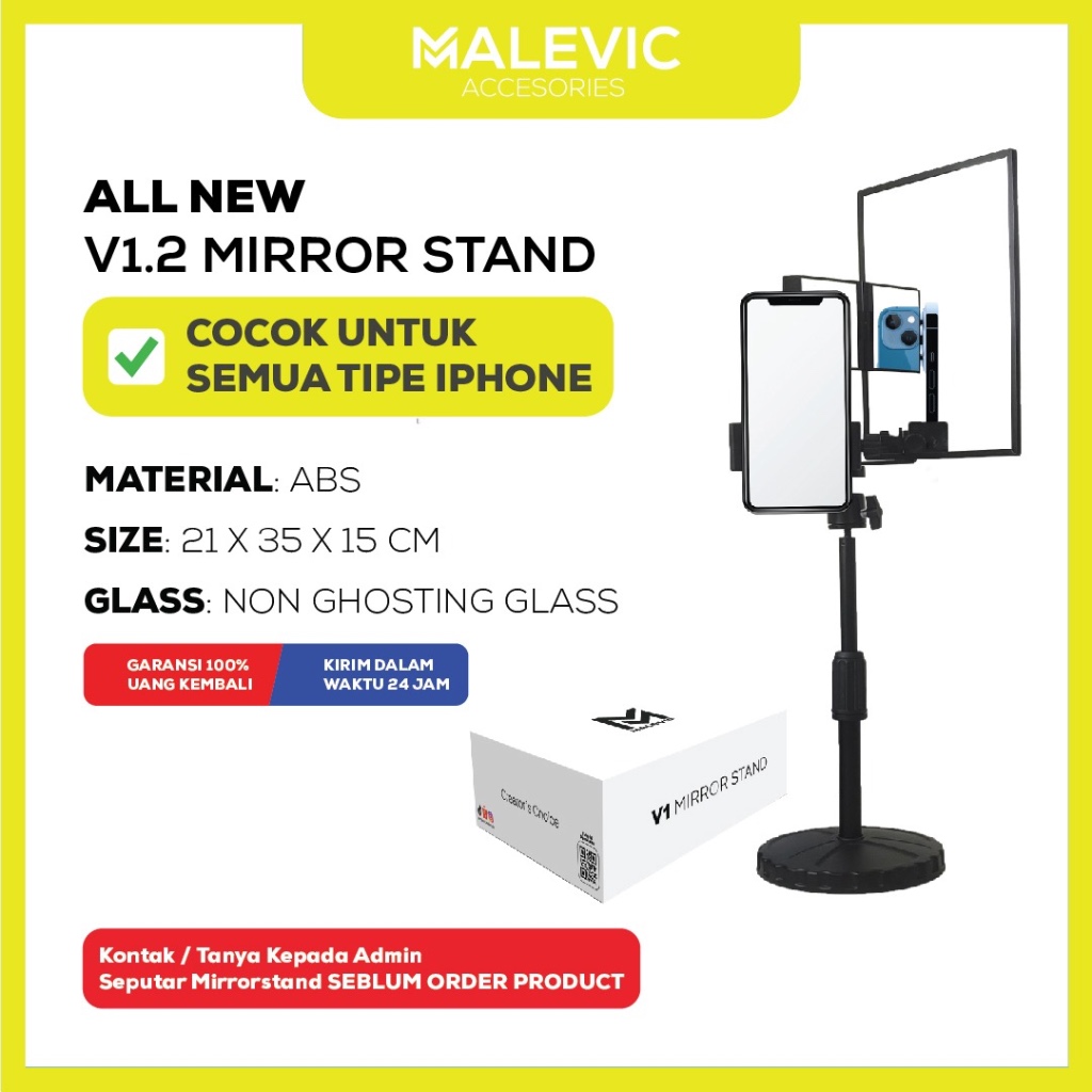 Jual [MA] V2 MIRROR STAND / KACA BERDIRI LIVE / ALAT KACA UNTUK LIVE ...
