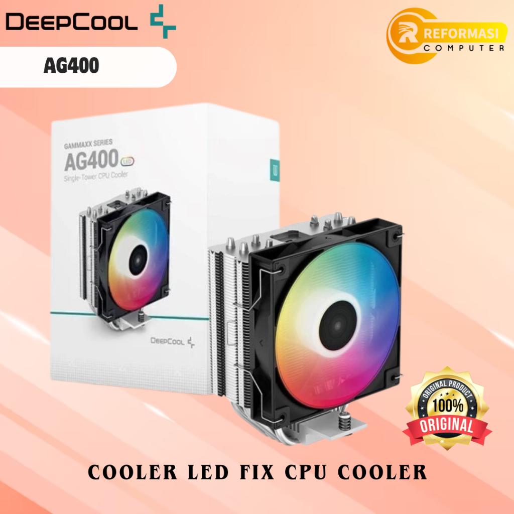 Jual DEEPCOOL COOLER Deepcool AG400 LED FIX - CPU COOLER | Shopee Indonesia