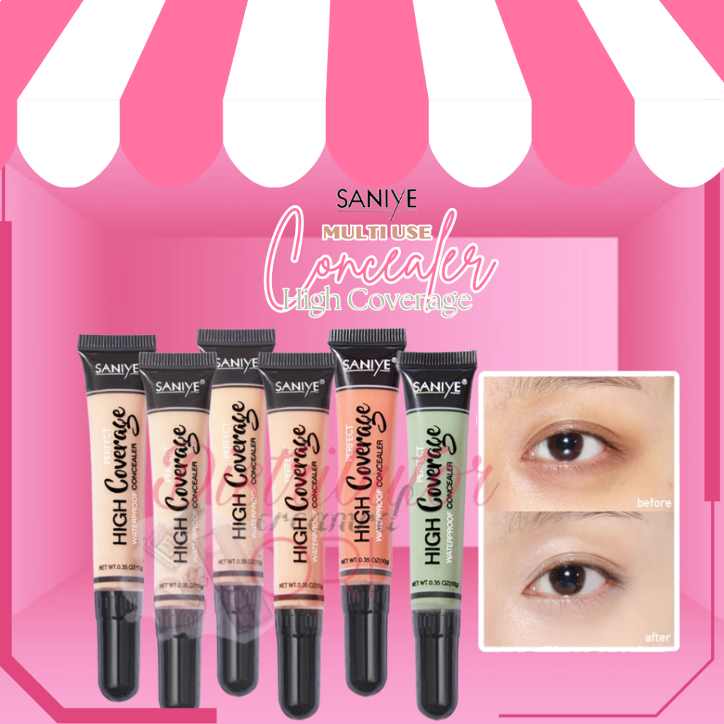 Jual SANIYE [BPOM] Concealer Orange dan Hijau Waterproof Wajah Full ...