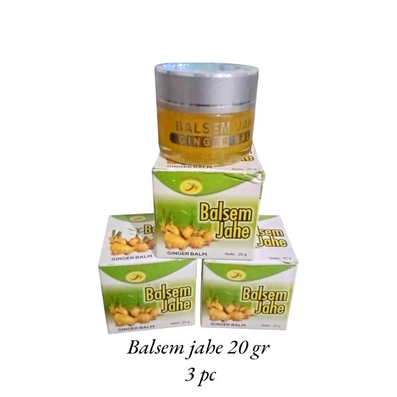 Jual Balsem jahe ginger balm 20 gr hemat 3 pc | Shopee Indonesia