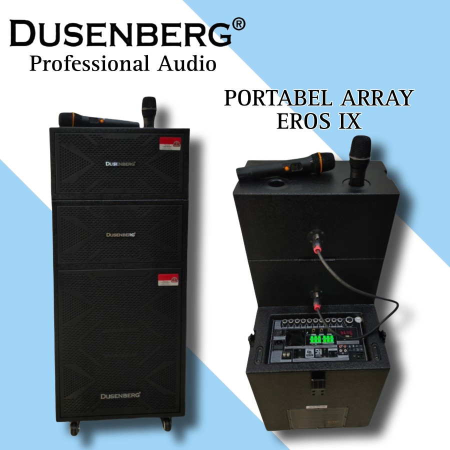 Jual Speaker Portable 12 Inch Model Line Array Dusenberg EROS MK IX Bluetooth TWS | Shopee Indonesia