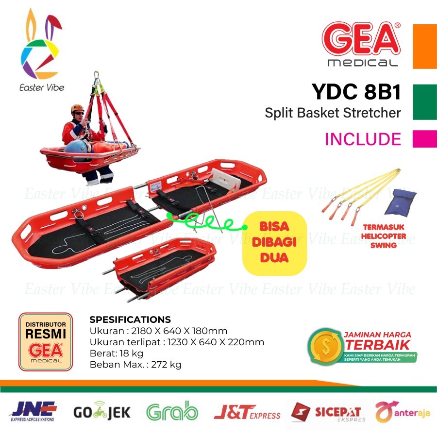 Jual GEA YDC 8B1 YDC 8 B1 BASKET STRETCHER TANDU BASKET SPLIT | Shopee Indonesia
