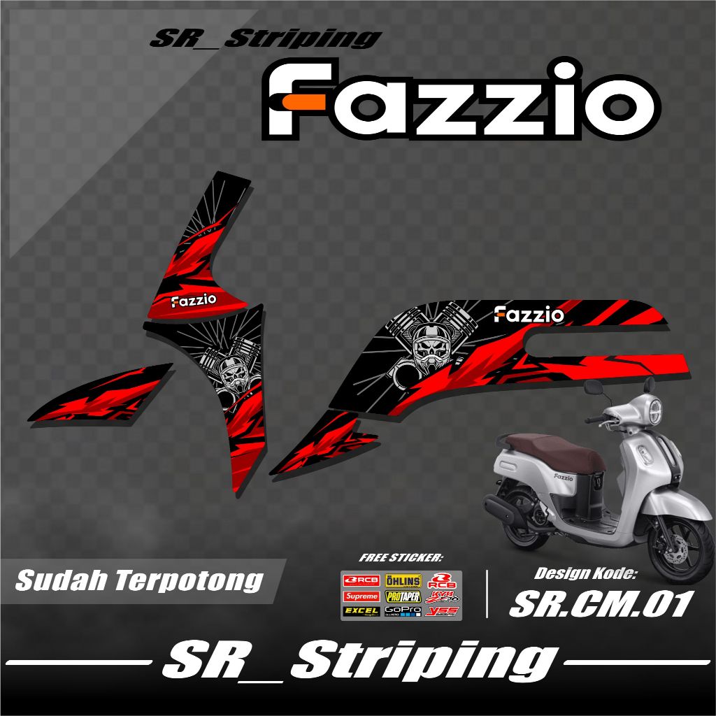 Jual STIKER STRIPING FAZZIO 2022 - STRIPING YAMAHA FAZZIO 2022 RACING ...