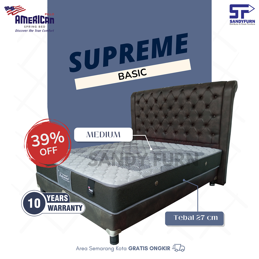 Jual American Pillo - Supreme - Springbed Only - Full Set (Spring bed ...