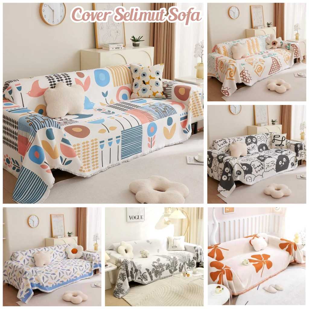 Jual Sarung selimut penutup sofa / Sarung sofa throw blanket /Cover selimut sarung sofa | Shopee ...